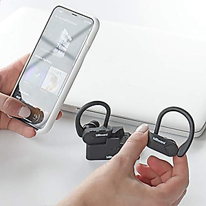 Billboard Bluetooth 5.0 True Wireless Stereo Sport Earhooks with Charging Stand, Black (BB2623)
