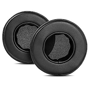 TaiZiChangQin Ear Pads Cushion Memory Foam Replacement Compatible with Pioneer HDJ-X5 HDJ-X7 DJ HDJ-X10 Headphone ( Protein Leather Earpads )