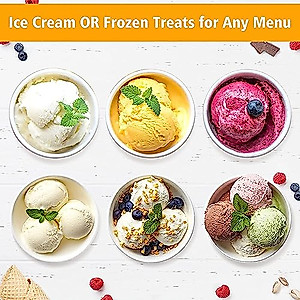 Ice Cream Replacement Containers Compatible, With Ninja NC299/NC300S Series Deluxe Cream Maker, 24 Oz Cream Pint Containers, Deluxe Ice Cream Pints and Lids Purple Orange