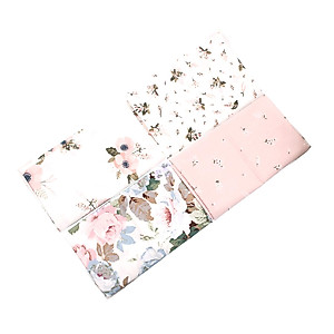 RayLineDo4PCS 48cmX48cm Flower Pattern Patchwork Fabric Bundle Squares Quilting Scrapbooking Sewing Art Craft Beds Curtains Pillows Pajamas Making Fabric