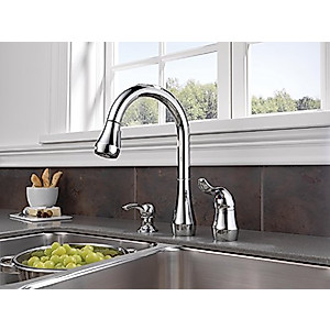 Peerless P188102LF-SD Apex Single Handle Kitchen Pull-Down with Soap Dispenser, Chrome