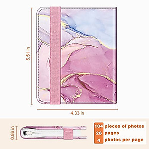 Fintie Mini Photo Album for 3-Inch Film - 104 Pockets Album for Fujifilm Instax Mini 12/EVO/11/40 Instant Camera & Mini Link 2 Printer
