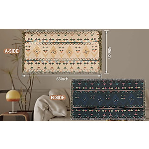 HKCDUUT Boho Throw Blanket - Soft Warm Knit Blanket with Tassels, Woven Cotton Aztec Blanket, Native American Blanket, Southwestern Decorative for Travel Couch Bed Camping Farmhouse Outdoor