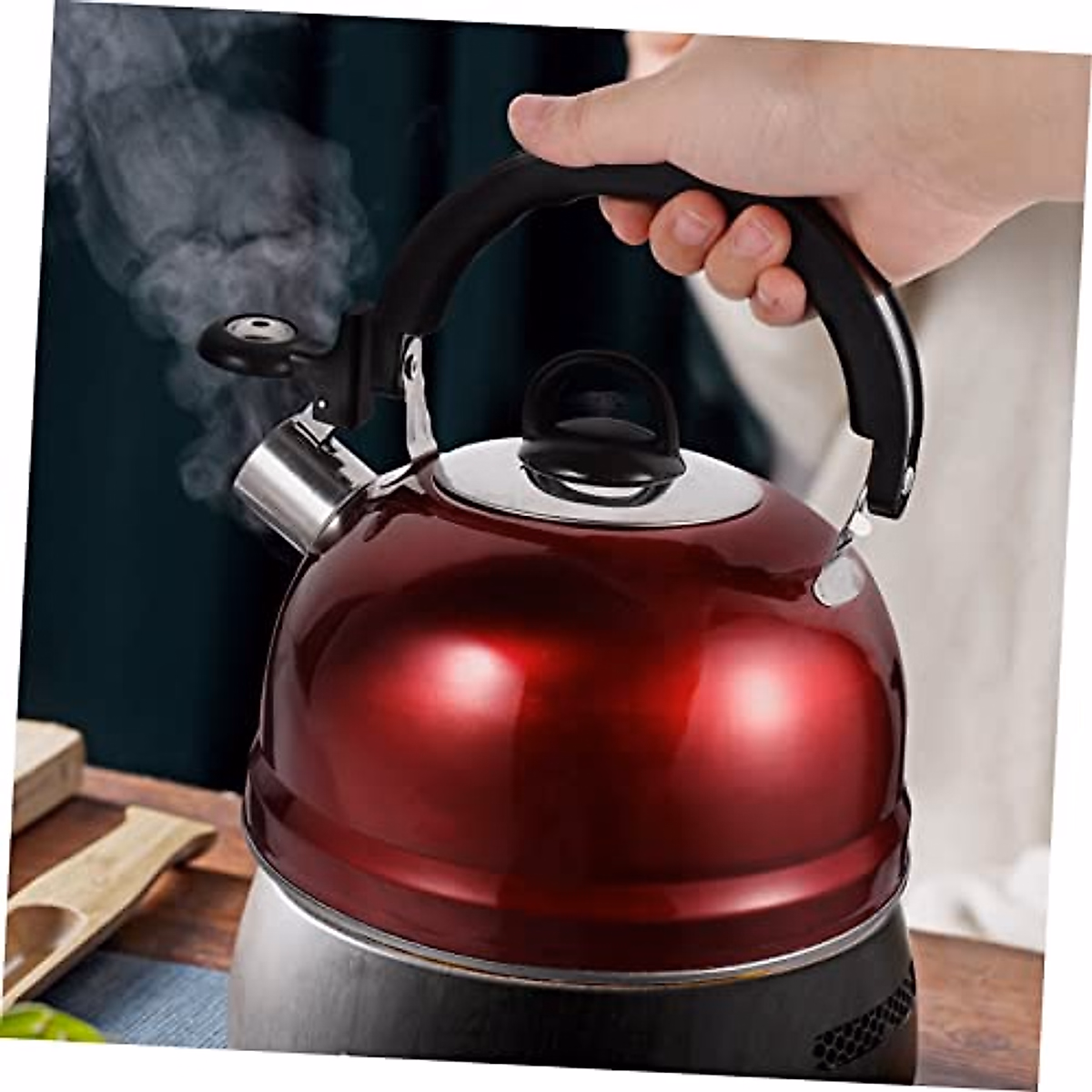 UPKOCH Buzzing Kettle Cordless Electric Kettle Japanese Tea Kettle Camping Teapot Stovetop Tea Kettle Coffee Gifts Hot Water Kettle Food Grade Tea Pot Tea Pots Kettle Tea Red Gas
