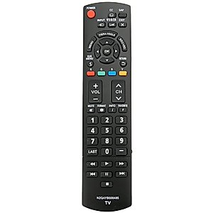 N2QAYB000485 Replace Remote Control fit for Panasonic 32" ~ 85" LED LCD Plasma Viera TV TC-42LD24 TC-42LS24 TC-42PS14 TC-54PS14 TH-32LRU5 TH-42LRU50 TH-55LRU50 tc-p50s30 N2QAYB000321 N2QAYB000570