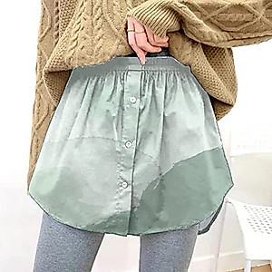 DUOWEI Women Ruched Ruffle Skirt Solid Stretch Pleated Sexy Mini Skirt Tennis Skirt for Girls W Pleated Tennis Skirts for Women Green