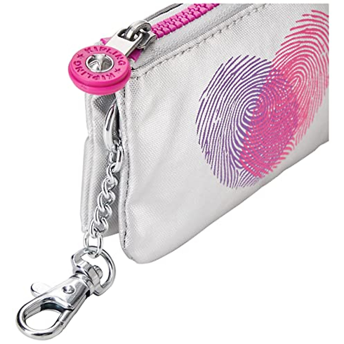 Kipling KI3810U5A Women's Official Mini Creativity Pink Heart Met, Pink Heart Met, One Size