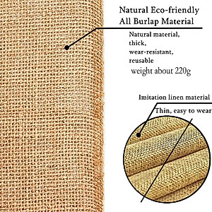 100% Natural Jute Burlap Table Runner 12" X108''- Rustic Wedding Party Decoration Table Runner Decoration - Dining Table Runner Roll - Kitchen Table Runner - Baby Shower Reception Jute Table Runner