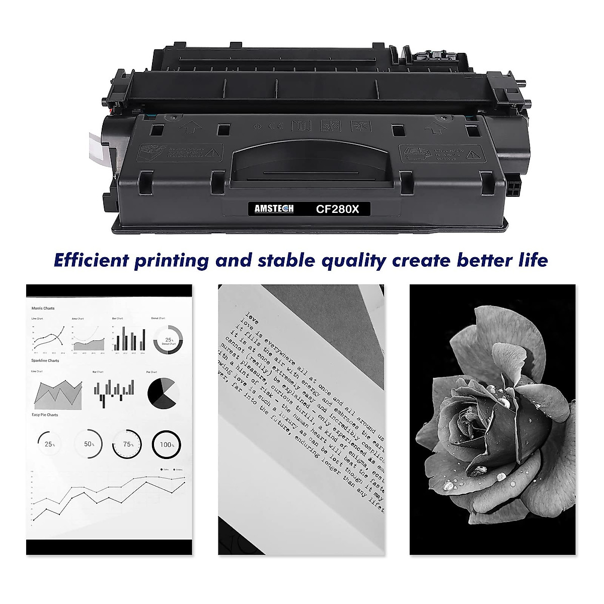 80X CF280X 2 Pack Toner Cartridge Compatible CF280XD Replacement for HP 80X CF280X 80A CF280A Toner Cartridge for HP Pro 400 M401A M401D M401N M401DNE MFP M425DN Printer Black