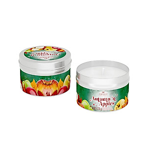 Scentsicles, Autumn n Apples,6 Oz Soy Blend Candle, 25 Hour Burn Time
