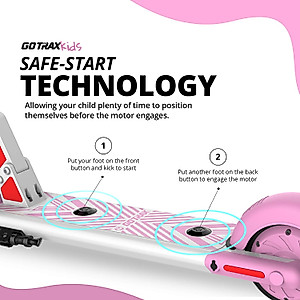 Gotrax GKS Lumios Electric Scooter for Kids Age 6-12, Max 6.25 Mile and 7.5Mph Speed, 6" Flash Front Wheel and 3 Adjustable Height, UL2272 Certified Approved and Lightweight Aluminum Frame for kid