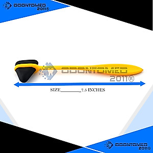OdontoMed2011 Plastic Handle Yellow - Taylor Tomahawk Reflex Hammer for Examination - Ideal for Students, Nurses, Doctors, Medics, EMT