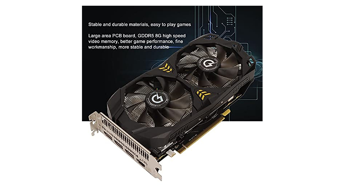 Zunate RX580 8G Graphics Card - High Performance Gaming GPU