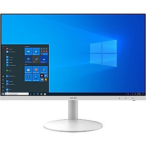 MSI PRO AP241 AIO Desktop, 23.8" FHD IPS-Grade LED, Intel Core i5-11400, 8GB Memory, 250GB SSD, WiFi 6, BT 5.2, White, Windows 10 Home (11M-008US)
