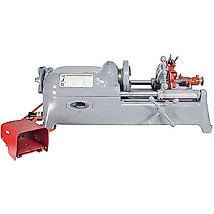 RIDGID® 535 V1 Pipe Threading Machine with 811 Die Head Extra Head Alloy Steel Dies and Reamer (Renewed)