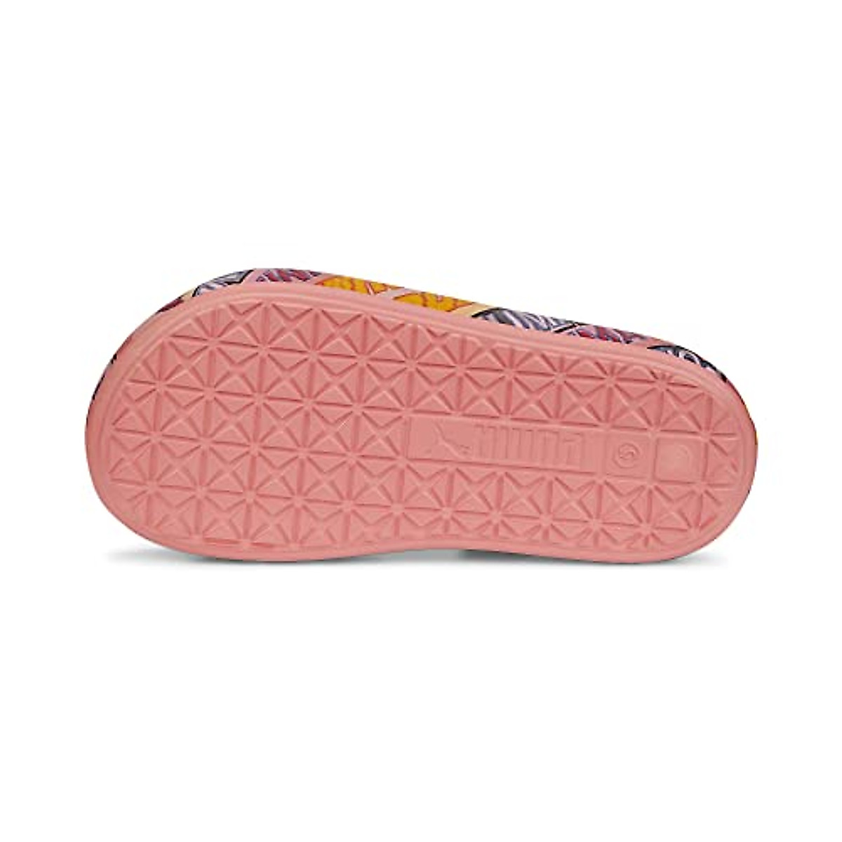PUMA Women's Shibui Cat Slide Sandal, Flamingo Pink-Luminous Pink-Spectra Yellow Silver, 10