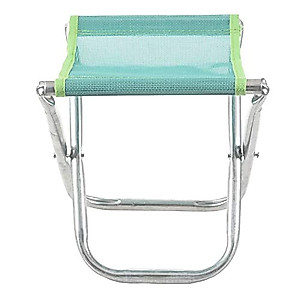TRENTSNOOK Exquisite Camping Stool Portable Aluminum Alloy Folding Chair Stool Seat Outdoor Fishing Camping Picnic Mat