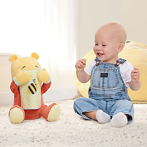 Disney Baby Hide-and-Seek Winnie The Pooh Interactive Plush, Officially Licensed Kids Toys for Ages 09Month by Just Play