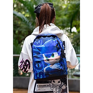 Anime Backpack Blue Cosplay Prop Bag for Women Men