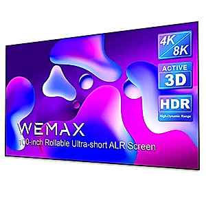 WEMAX PSA01 UST Projector Screen, 100-inch Ambient Light Rejecting ALR Projection Screen for Ultra Short Throw Projection, Fixed Frame Screen for Nova Support Other Brands UST Projectors