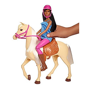 Barbie Doll, Brunette, and Horse, Gift for 3 to 7 Year Olds