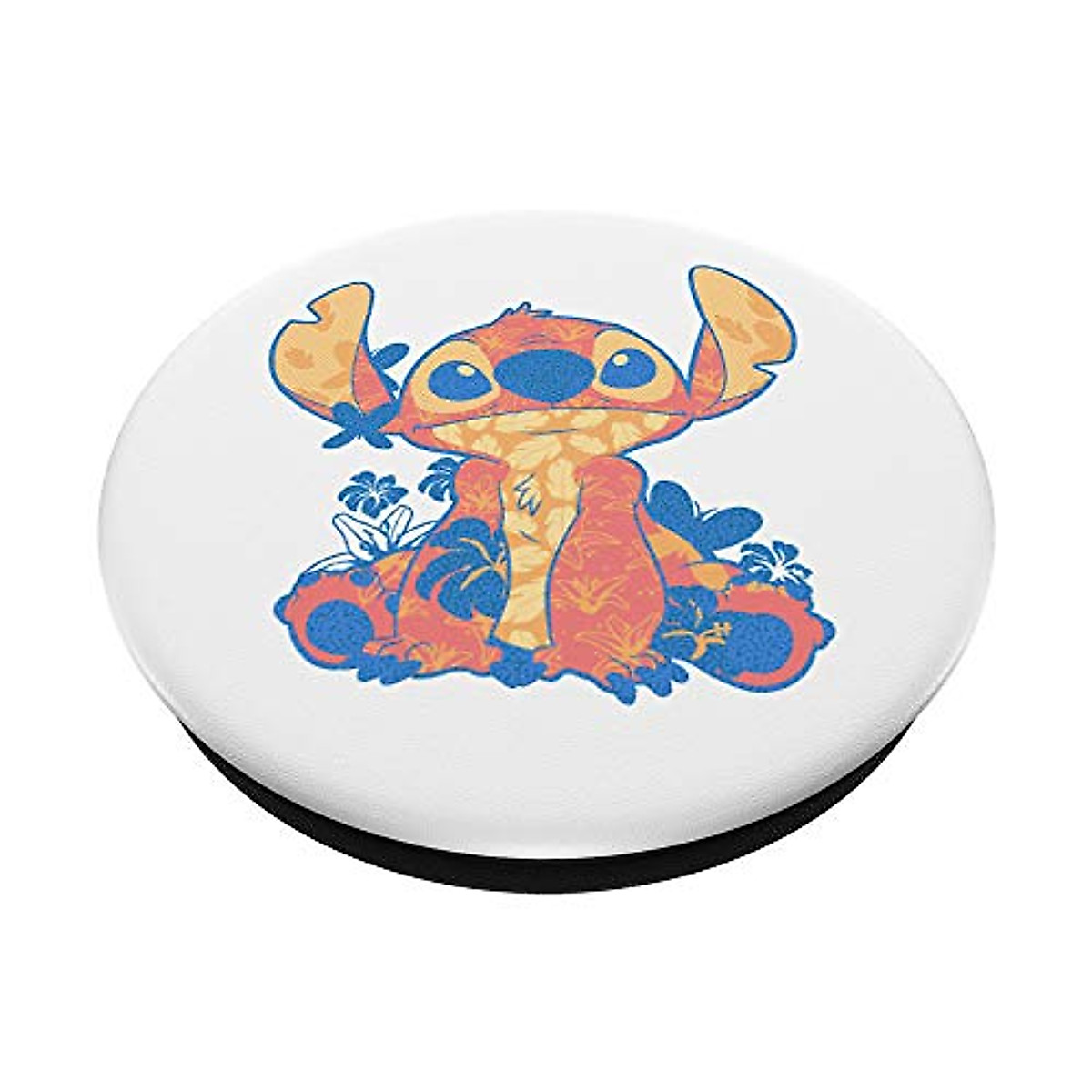 Disney Lilo & Stitch in Hawaiian Floral Print PopSockets PopGrip: Swappable Grip for Phones & Tablets
