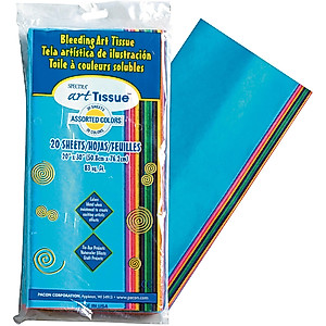 Pacon Spectra Art Tissue, 20 x 30, 20 Assorted Colors, 20 Sheets/Pack