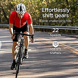 Schwinn Fastback Carbon Road Bike, Fastback Carbon 105, 48cm/Small Frame , Matte Black