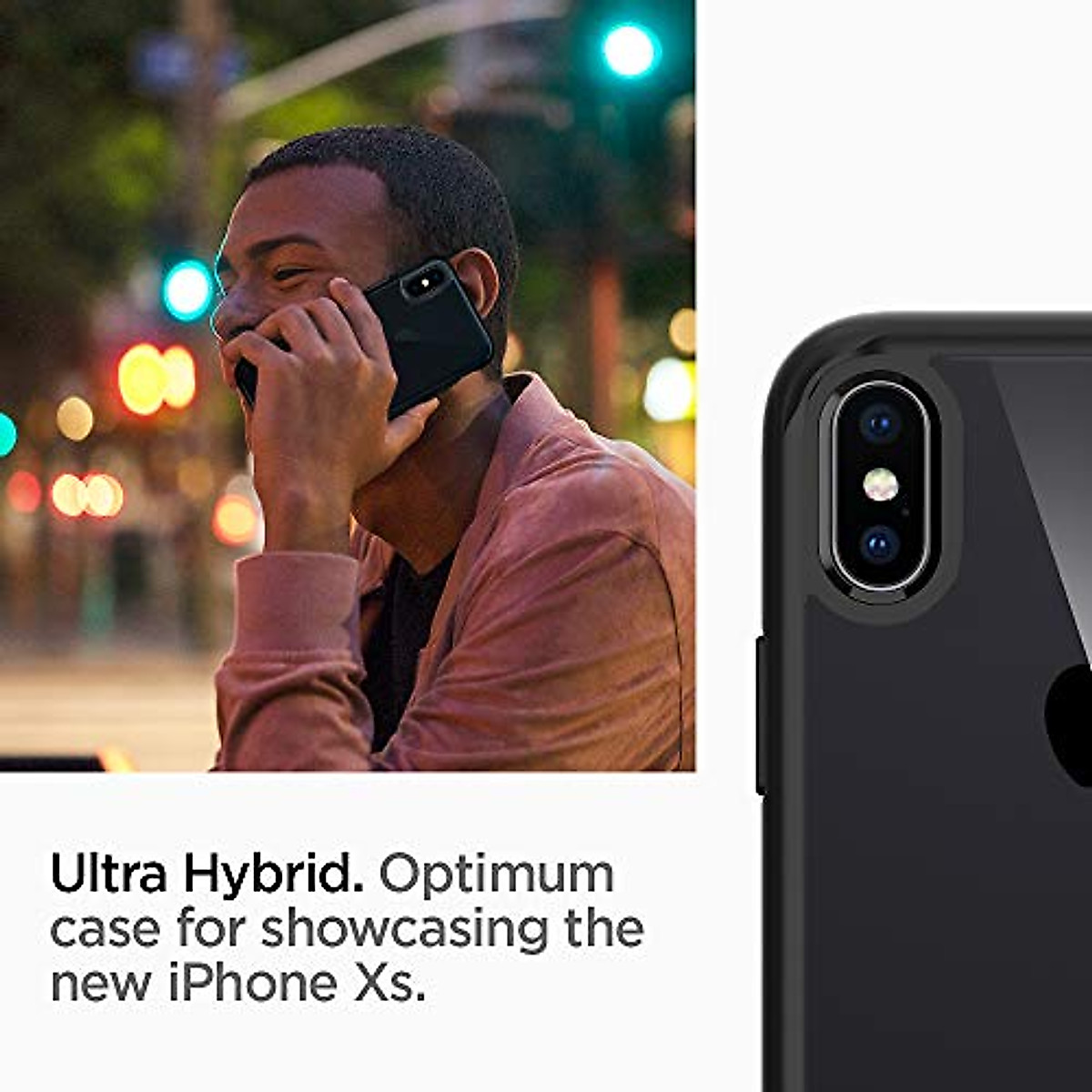 Spigen Ultra Hybrid Designed for iPhone Xs (2018) / Designed for iPhone X (2017) - Matte Black
