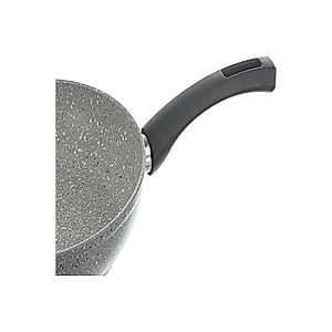 KARACA Gris Biogranite Grill Pan and Pan Set, 2 Pieces, 1 X Frying Pan 26 cm, 1 X Grill Pan 28 cm, Frying Pans, Crepe Pan Granite, Healthy Non-Stick Coating, 7X More Resisstant Against Scratches