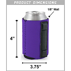 Magnetic Neoprene Collapsible Can Coolie (2 Pack Royal Blue)