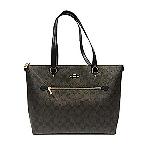 Coach Gallery Tote In Signature Canvas Brown/Black