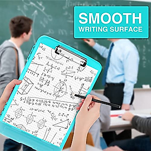 Sooez Clip Boards 8.5x11 with Storage, High Capacity Storage Clipboard, Nursing Clipboard Folder with Pen Holder, Heavy Duty Plastic Clipboard with Low Profile Clip, Clipboard Binder for Teacher, Work