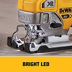 DEWALT 20V MAX Jig Saw, Barrel Grip, Tool Only (DCS335B) , Black