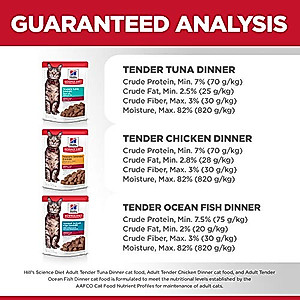 Hill's Science Diet Wet Cat Food Pouches Variety, Adult, 12 Count (Pack of 1)
