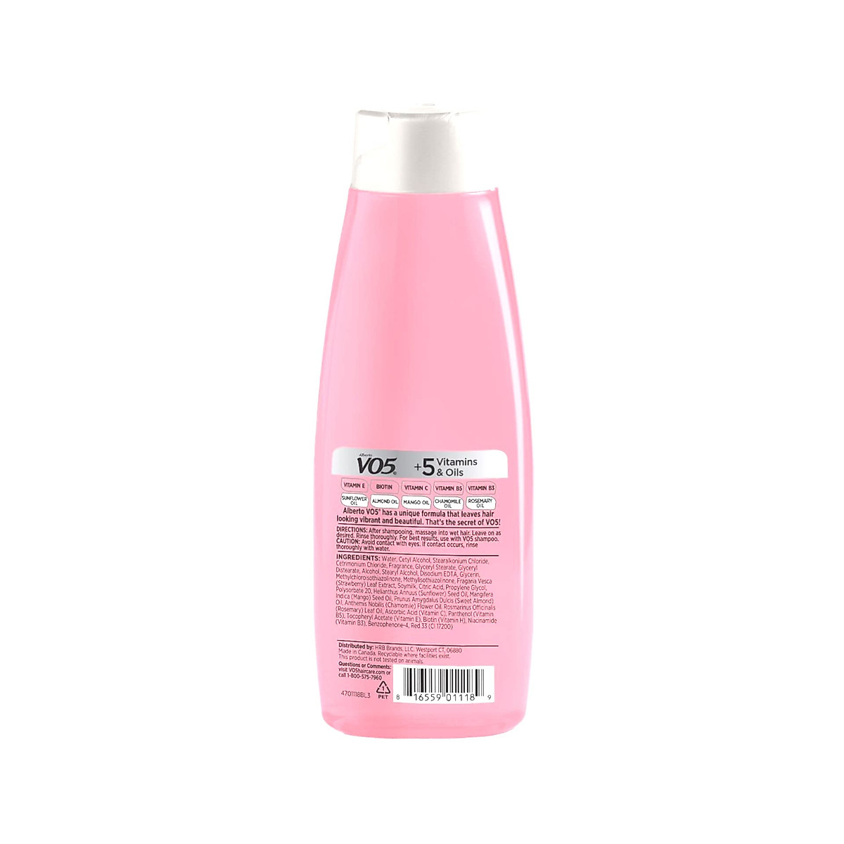 Alberto Vo5 Moisture Milks Strawberries and Cream Moisturizing Conditioner, 12.5 Fluid Ounce - 6 per case.