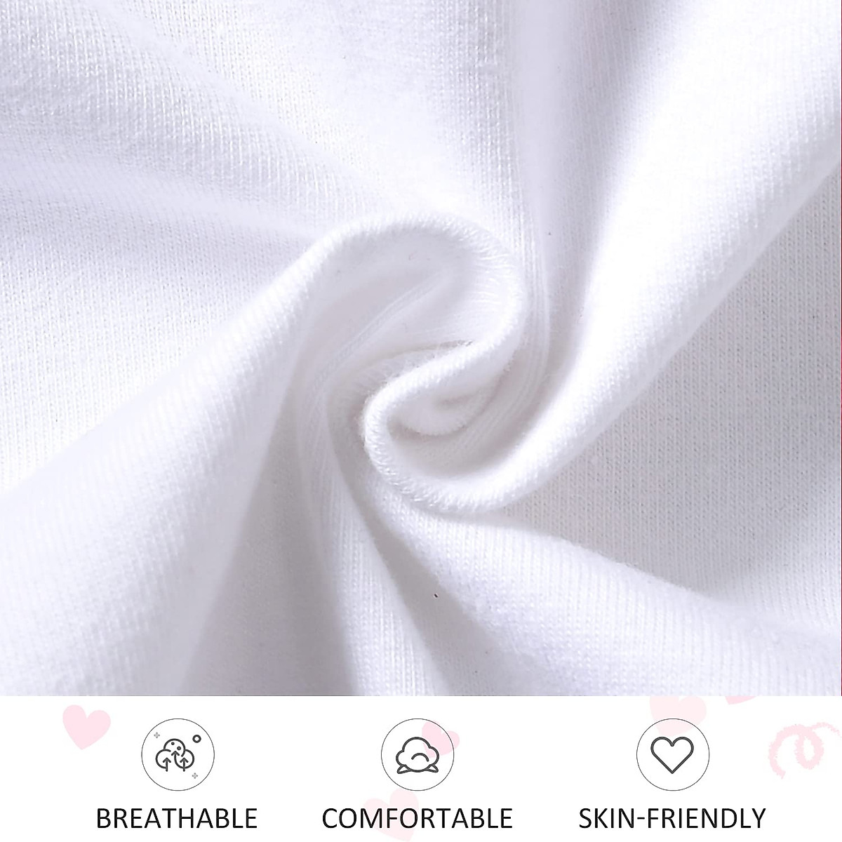 fioukiay 0-3 Months Baby Girls Valentine's Day Clothes Little Girls My First Valentine's Day Outfits Clothing Set (Red, 0-3 Monts)