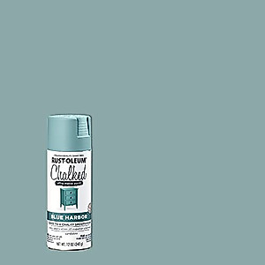 Rust-Oleum 374164 Chalked Ultra Matte Spray Paint, 12 oz, Blue Harbor