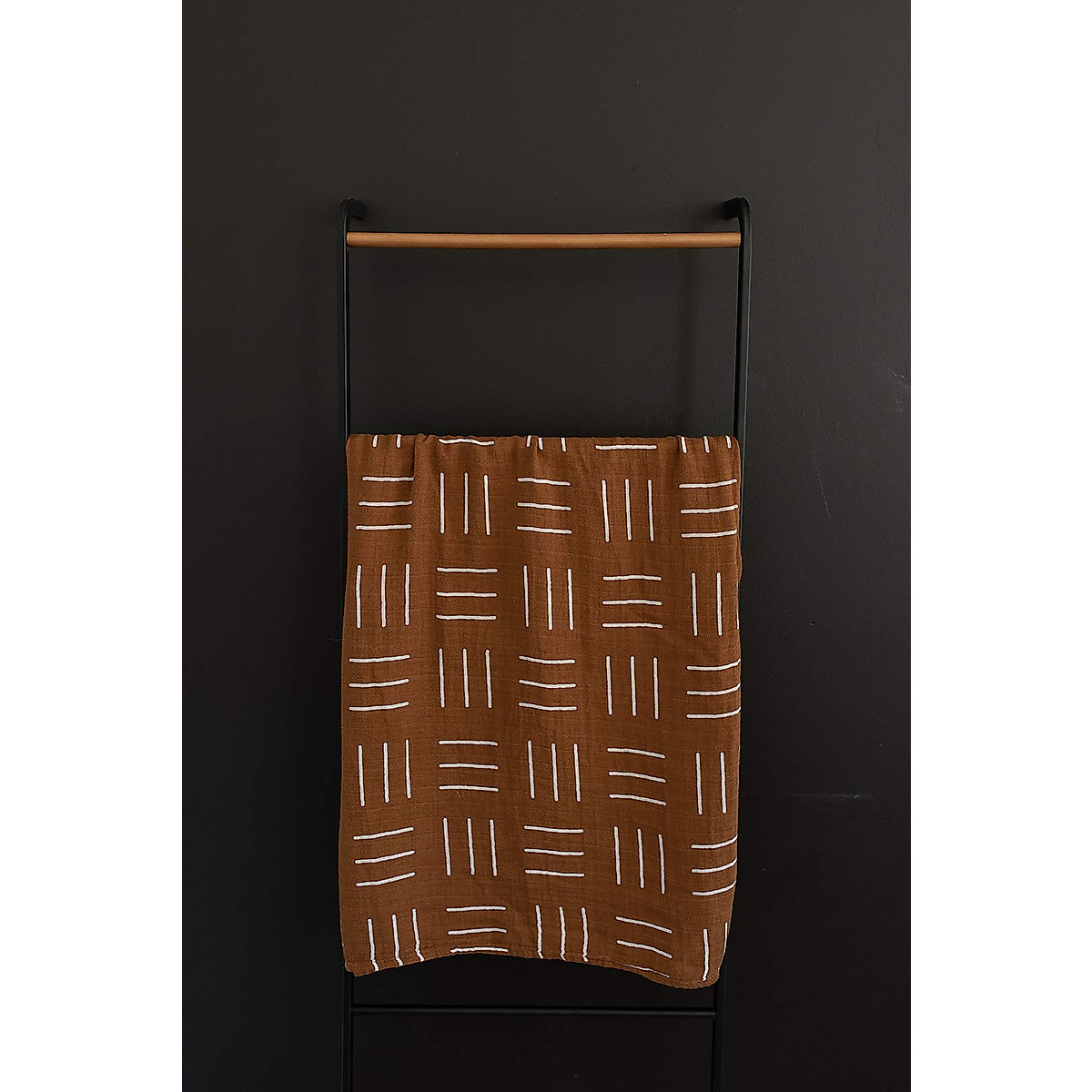 Mebie Baby Muslin Quilt (Mustard Mudcloth)