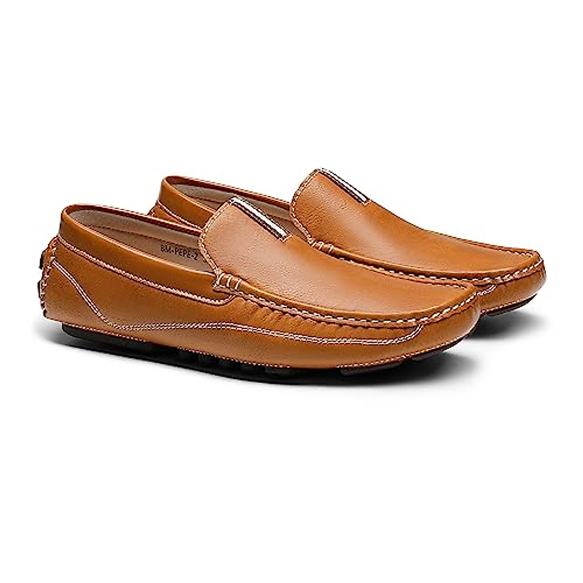 Bruno Marc Men's Tan Driving Moccasins Penny Loafers Slip on Loafer Shoes Size 9.5 BM-Pepe-2