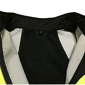 sponeed Windproof Bicycle Coats Cycle Bike Jacket Fleece Men Reflective Thermal Jackets for Riding XXL Green