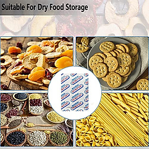 50CC [100Packets] Oxygen Absorbers (No Waste - 20 packs of 5 each, 100 Total) for Long Term Food Storage, Mason Jars, Mylar Bags, Canning, Vacuum Bags, Oxygen Absorbers for Food Storage