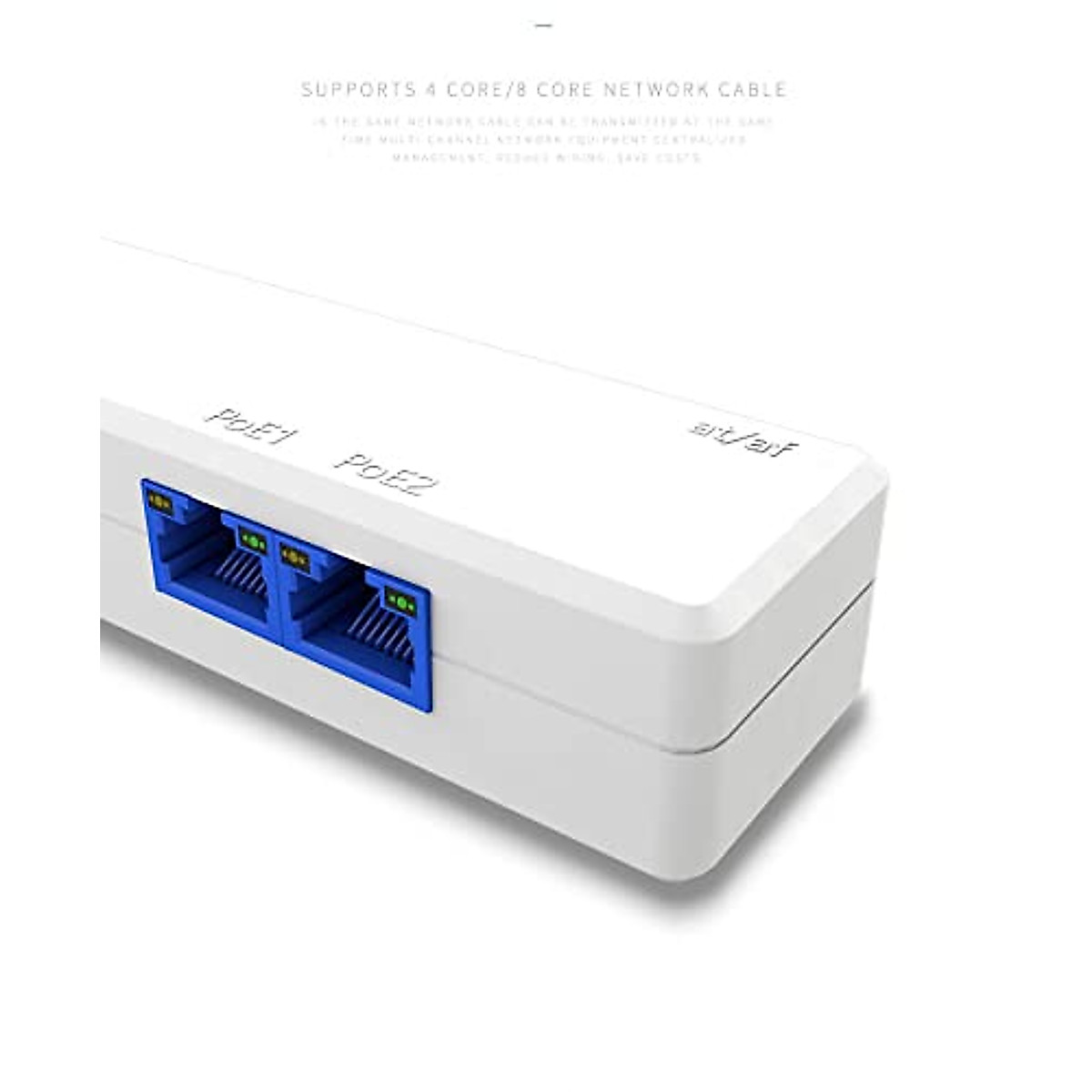 KENUCO PoE Extend Switch, IEEE802.3af/at/bt, PoE+ BT Port 48V 60W Output, Cascade 3-4 Times, Distance Extend 330 ft，No Power Required, Plug&Play.