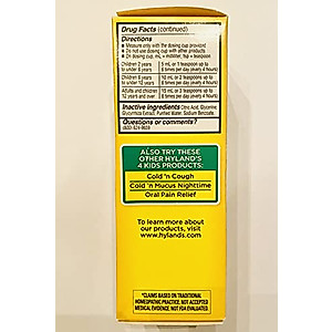 Hylands Homepathic Cold 'n Mucus - 4 Kids - 4 fl oz