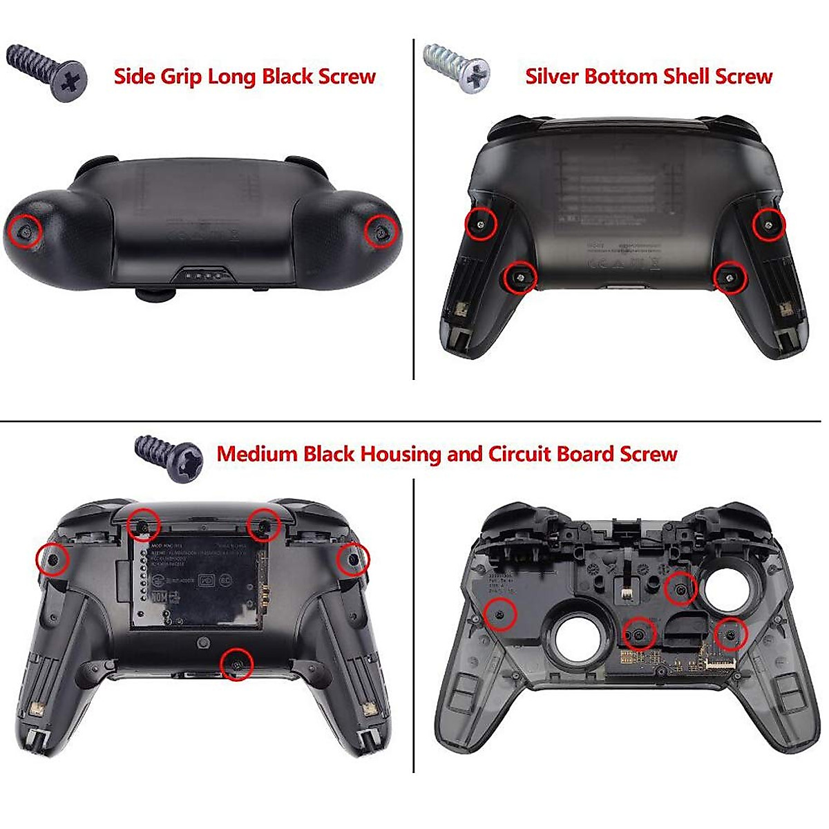 eXtremeRate SFC SNES Classic EU Style Faceplate Backplate Handles for Nintendo Switch Pro Controller, Soft Touch Replacement Grip Housing Shell Cover with Colorful ABXY Buttons for Nintendo Switch Pro