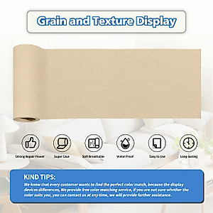 KING MOUNTAIN Canvas Repair Tape,Outdoor Gear Patch, 4×63 Inches,Waterproof,Self-Adhesive for Repairing Boat Covers,Sun Shades,Sofas,Tents,Lounge Chairs,Awnings (Khaki)