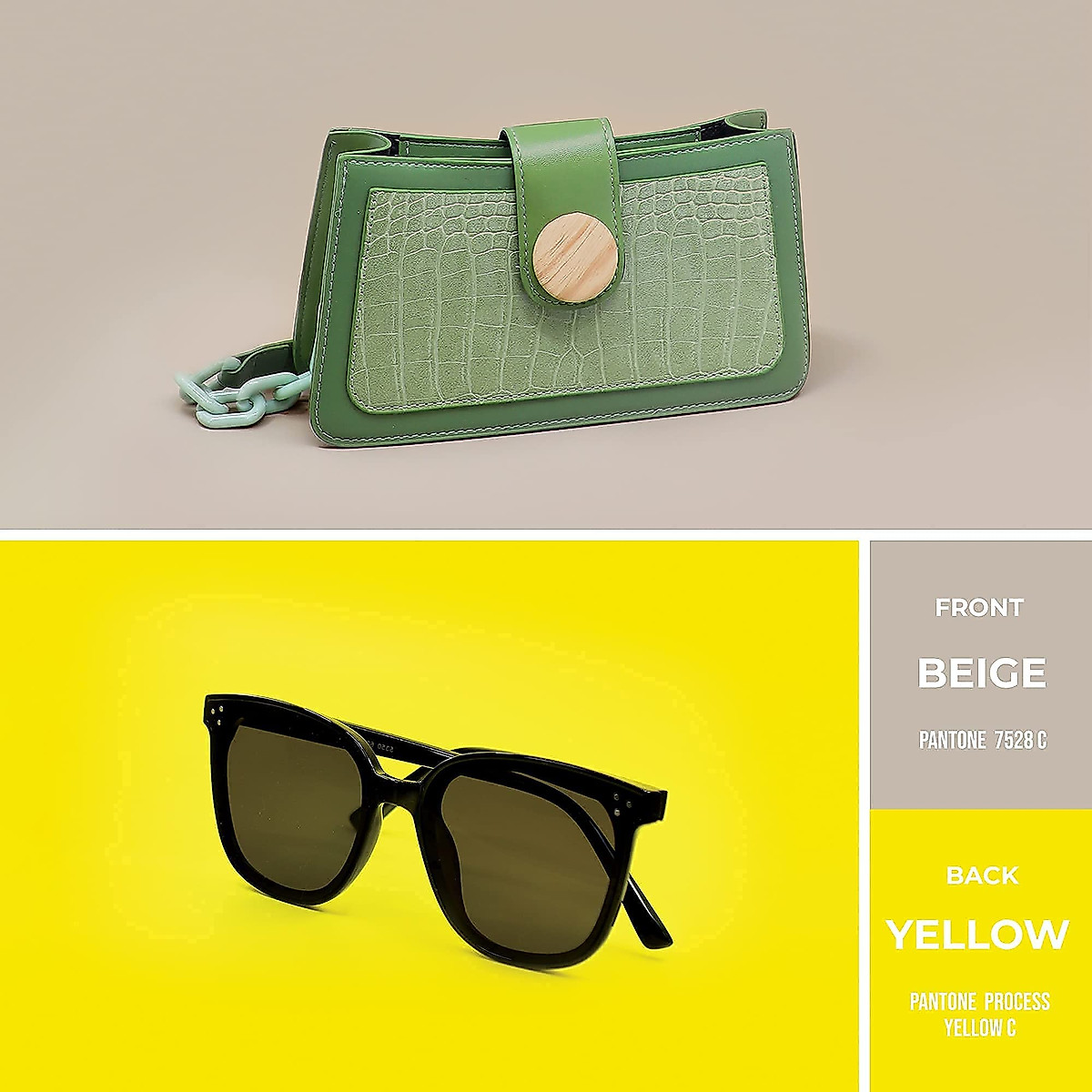 ORANGEMONKIE 29x15 inch, Extra Backdrop Set 6 Color/Yellow,Gray,White,Beige,Dusty Blue,Black (Photography Background Collapsible Backdrop for Photo Shooting Mini Studio Box)