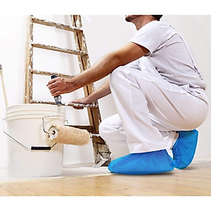 Adorox 100 Pcs (50pair) Shoe Covers Disposable (Standard) Non-Slip Home Lab Clinic Hospital