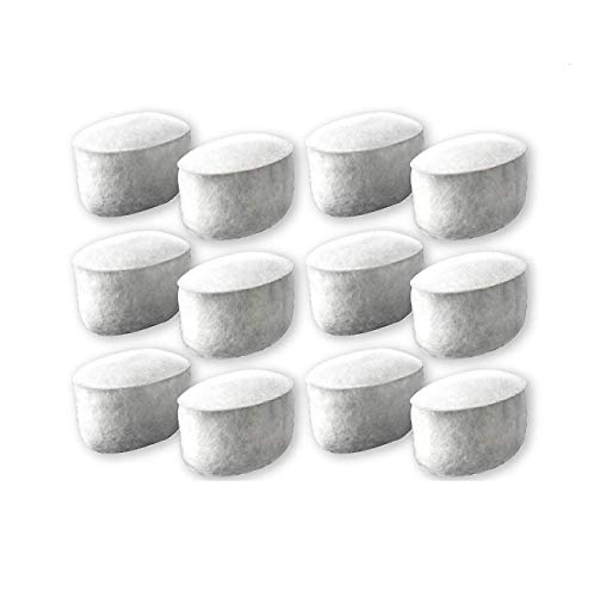 Charcoal Water Coffee Filter Cartridges, Replaces Calphalon Style Water Coffee Filters- Set of 12