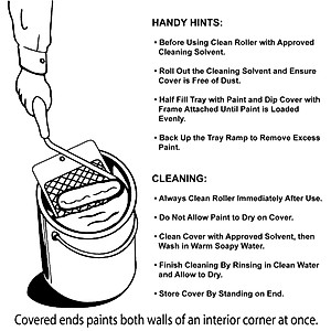 KINGORIGIN Mini Paint Roller Covers, 10 Pack Paint Roller 4 Inch, 3/8" Nap Lint Free Paint Roller Refill, Small Paint Rollers for Touch-Up on Small Spaces